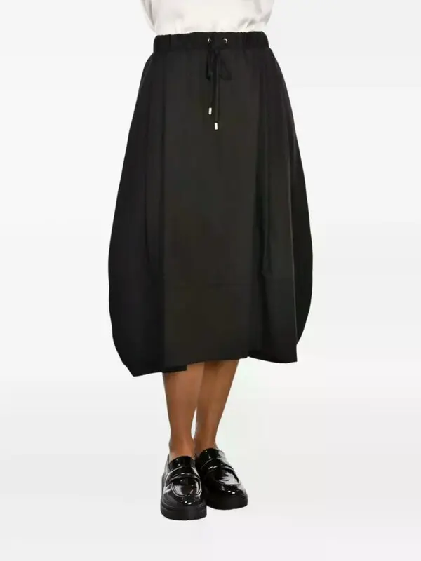 GRAN SASSO Drawstring Midi Skirt