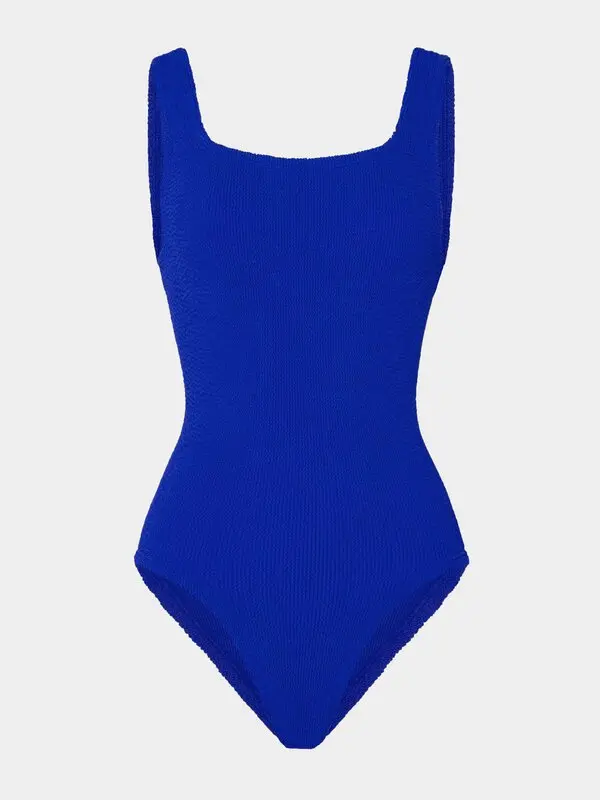 Hunza G Coverage Square Neck Swimsuit - Royal Blue