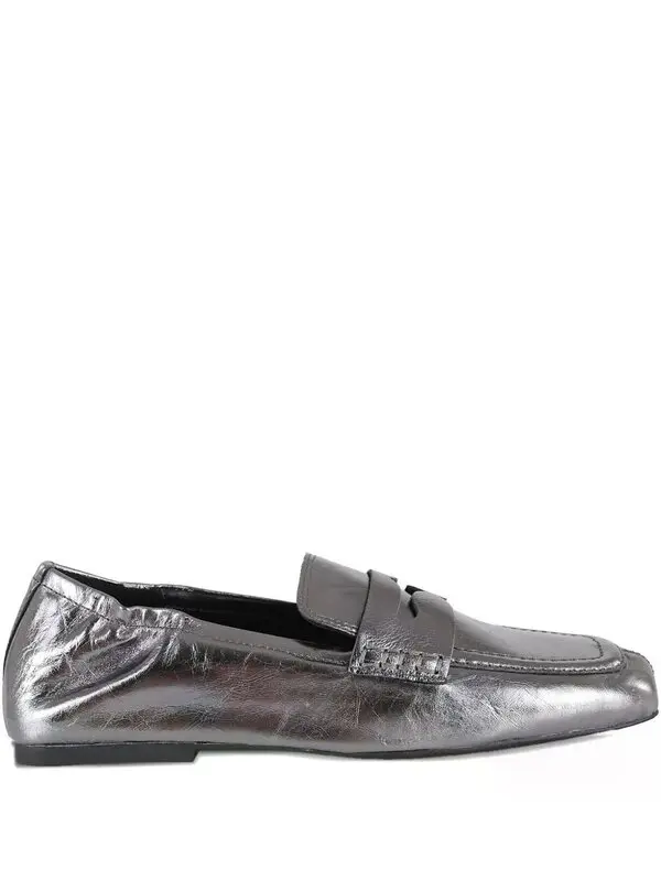 Ash Metallic Mules