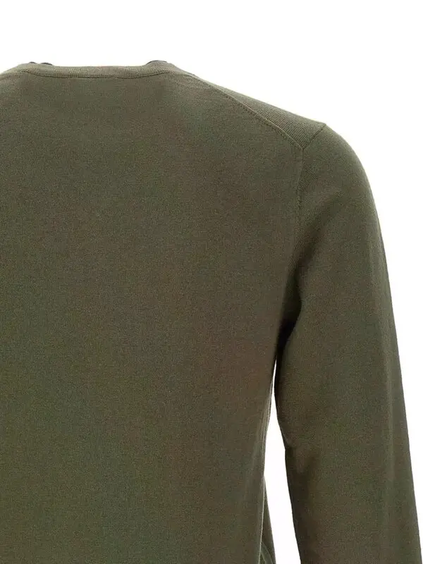 SUN 68 Crew-neck Sweater With Embroidered Logo - Green