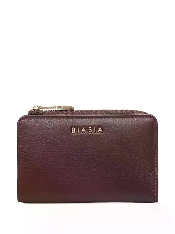 BIASIA Logo-lettering Wallet - Purple