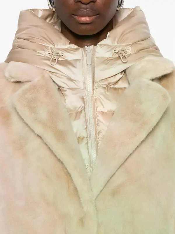 BOMBOOGIE Paneled Hooded Coat