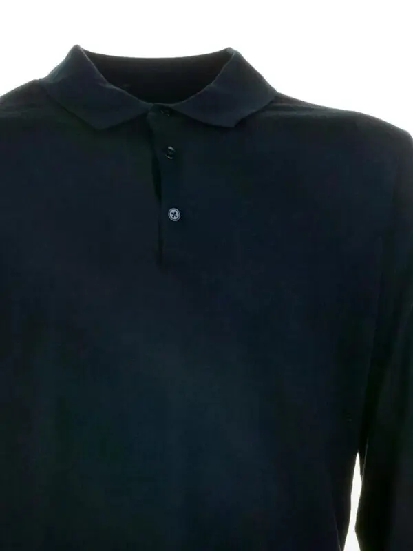 BROOKSFIELD Buttoned Long-sleeve Polo Shirt