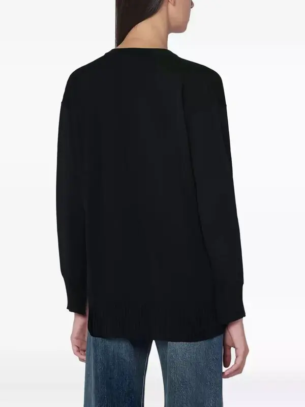 ROBERTO COLLINA V-neck Cuffed Pullover