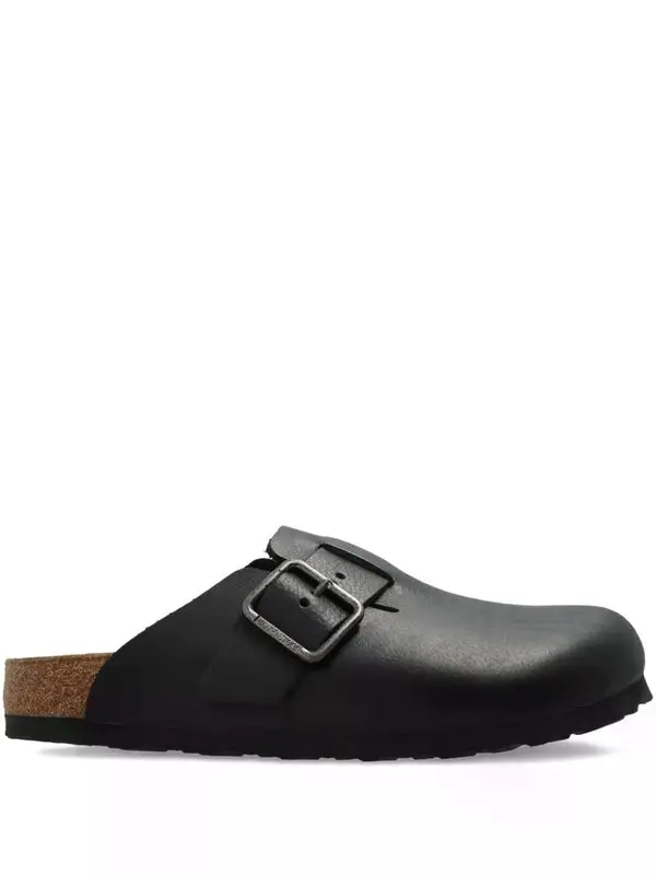 BIRKENSTOCK Boston Buckled Mules - Black