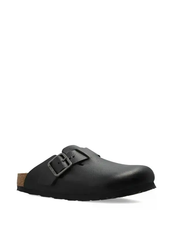 BIRKENSTOCK Boston Buckled Mules - Black