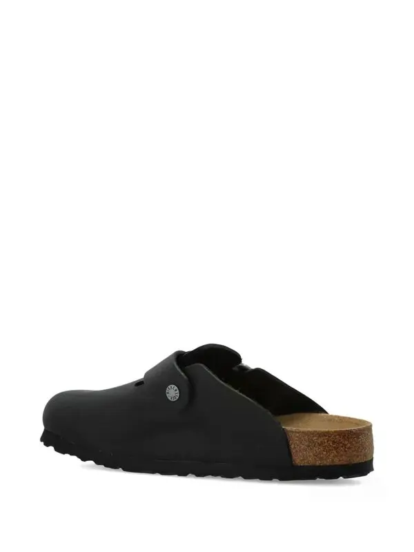 BIRKENSTOCK Boston Buckled Mules - Black