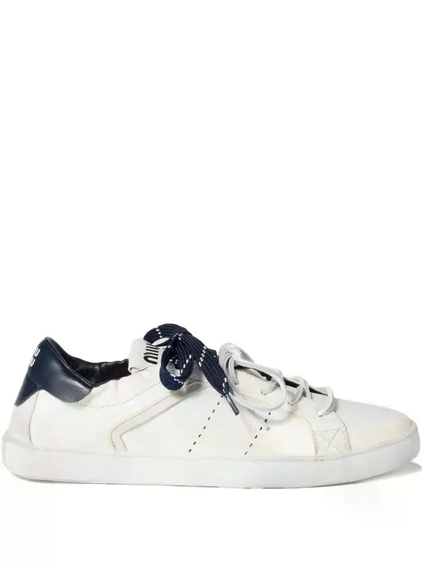 Miu Miu Deco Leather Sneakers