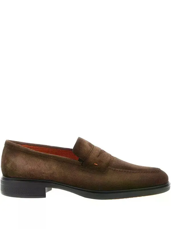 Santoni Shaded Suede Loafers