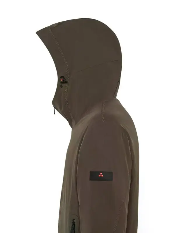 Peuterey Hooded Quilted Jacket - Brown