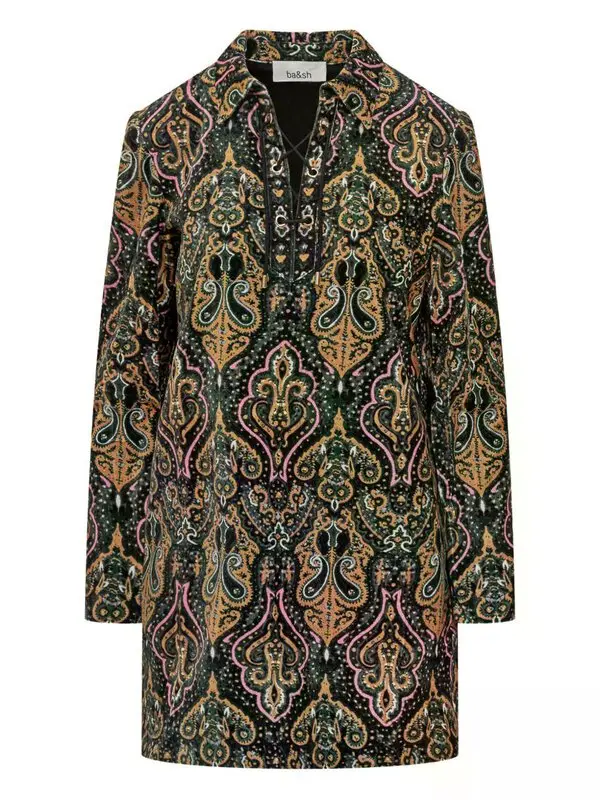 Ba&sh Paisley Suga Dress - Green