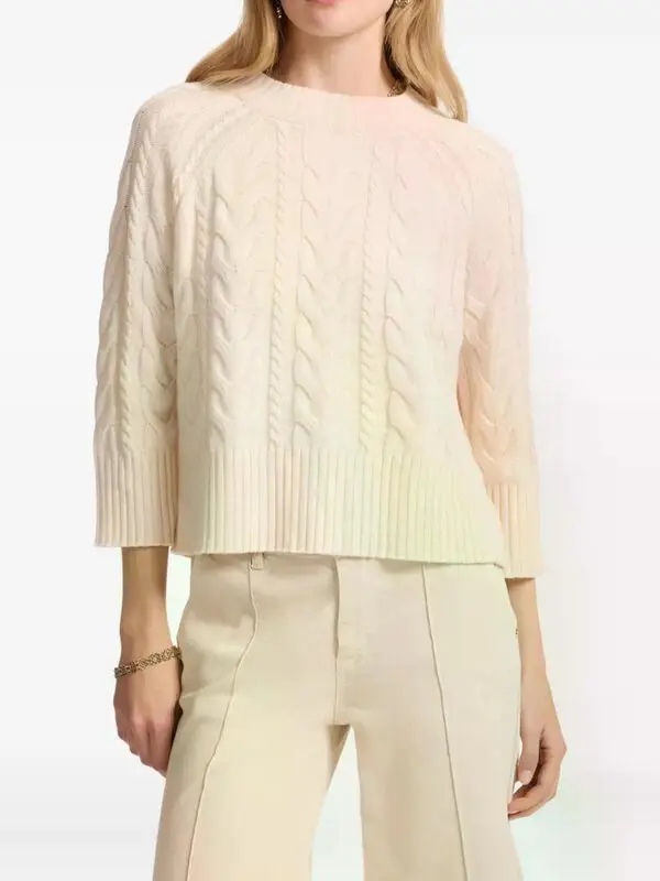 ELENA MIRO` Cable-knit Sweater