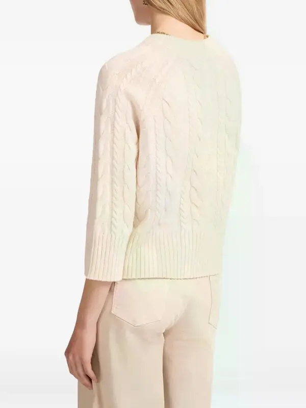 ELENA MIRO` Cable-knit Sweater