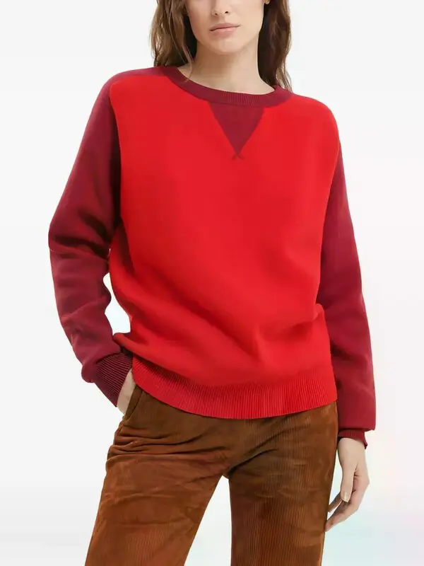 1989 STUDIO Round-neck Panelled Sweater