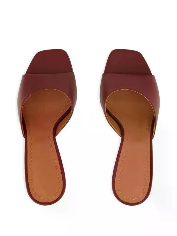 Amina Muaddi 70mm Lupita Sandals - Red