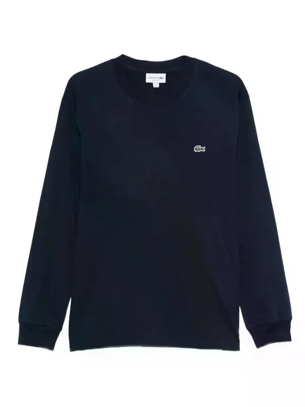 Lacoste Long-sleeve Logo-patch Sweatshirt - Blue