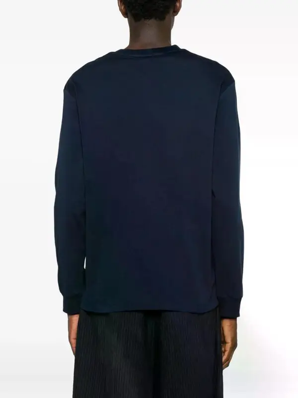 Lacoste Long-sleeve Logo-patch Sweatshirt - Blue
