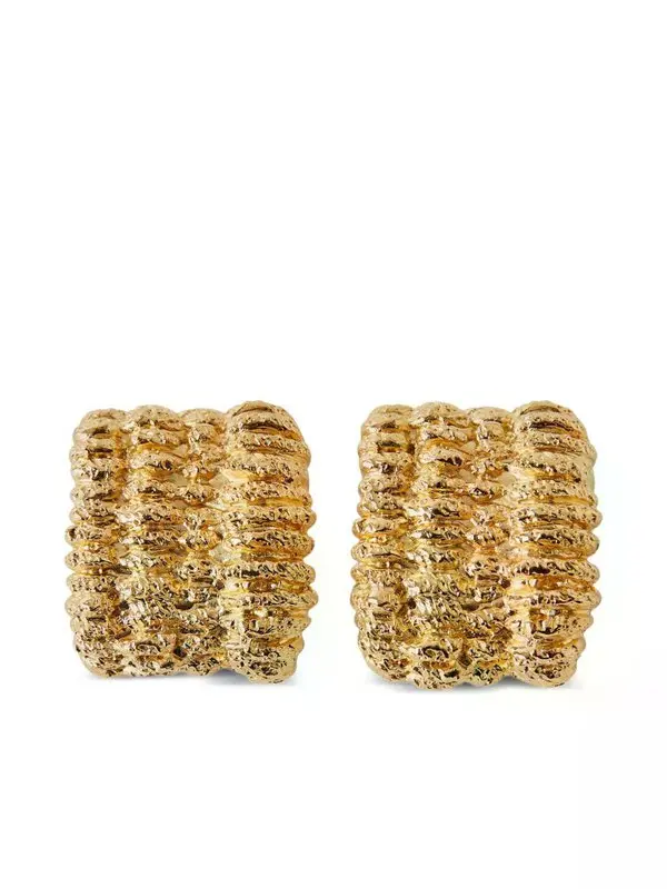 PAOLA SIGHINOLFI Textured Square Earrings - Gold