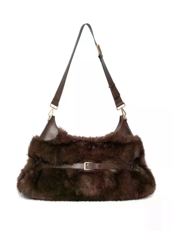 Manière De Voir Cali Fur Panel Duffle Bag