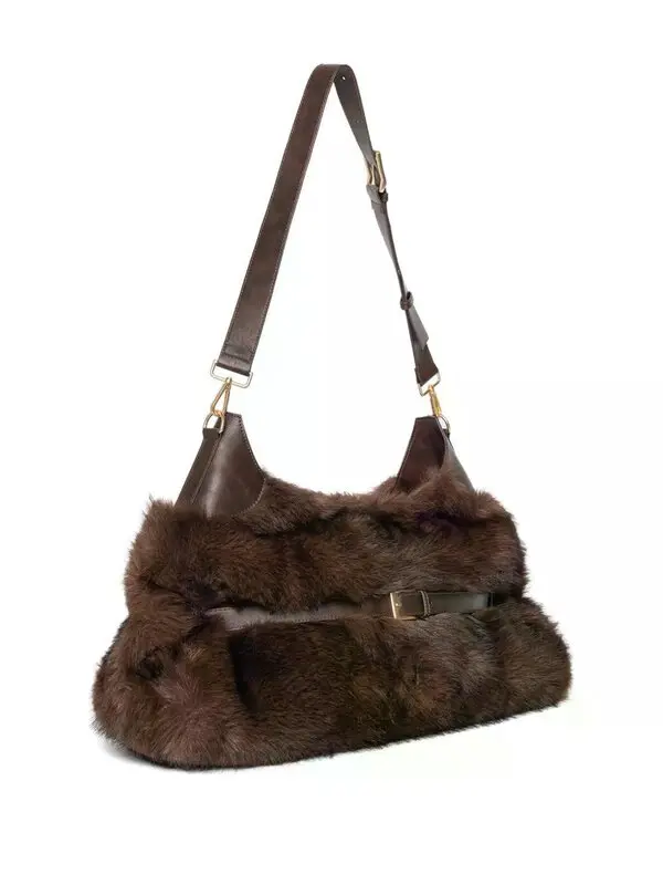 Manière De Voir Cali Fur Panel Duffle Bag
