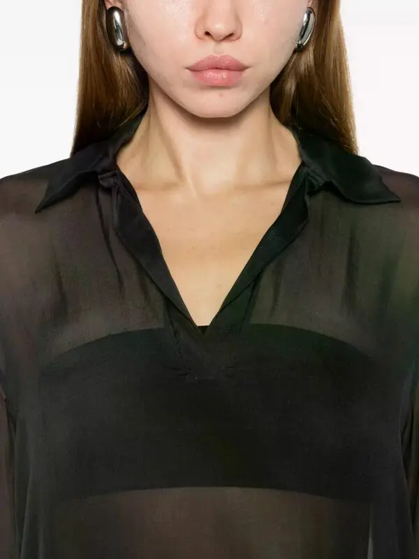 Paloma Wool V-neck Sheer Top
