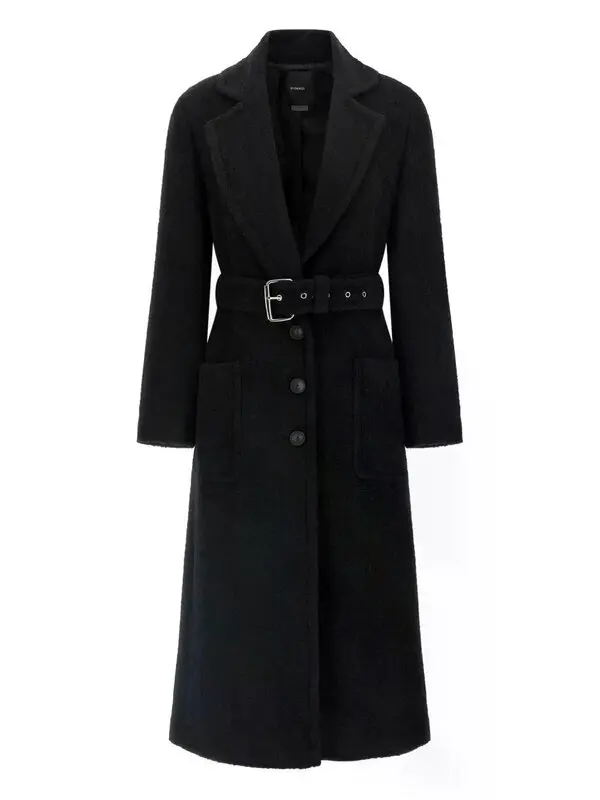 Pinko Cerfoglio Bouclé Belted Coat