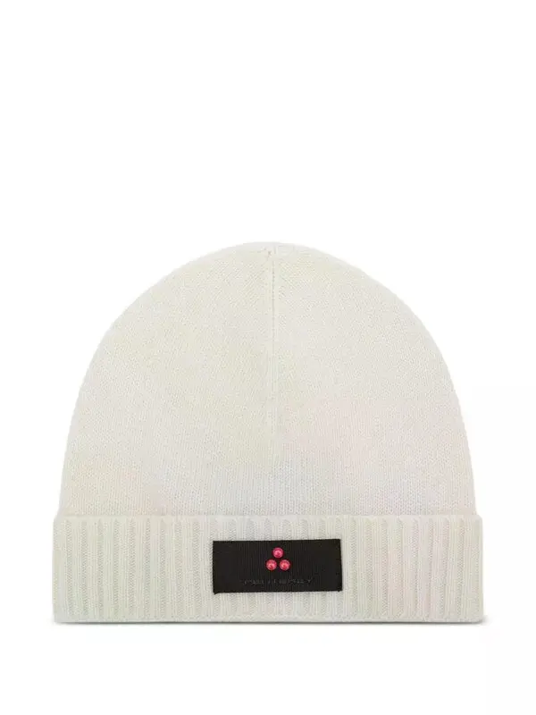 Peuterey Silli 05 Logo Beanie - Neutrals