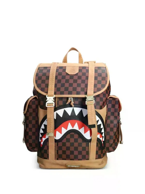 SPRAYGROUND Checkerboard-pattern Backpack - Brown