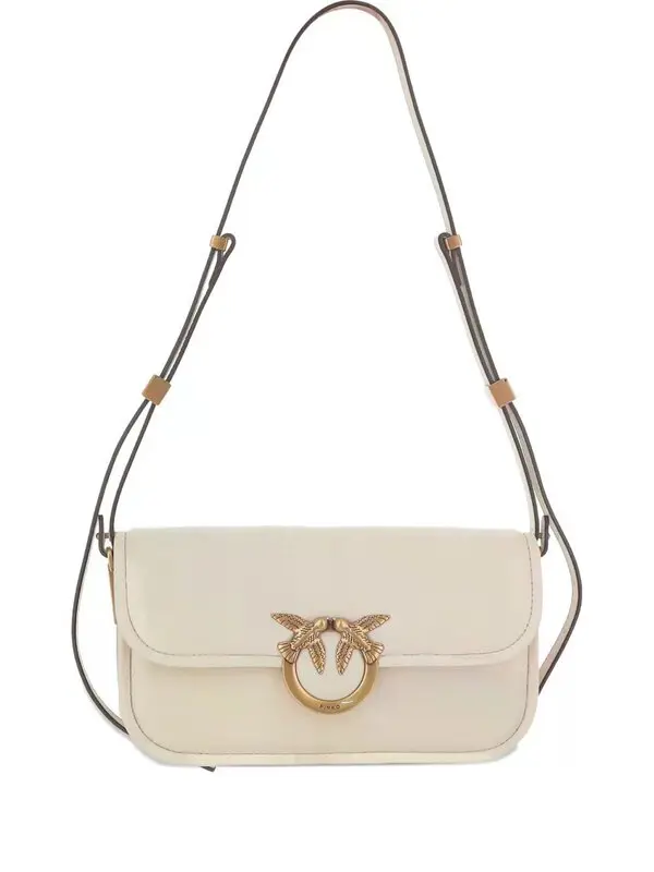 Pinko Love Box Shoulder Bag - Neutrals