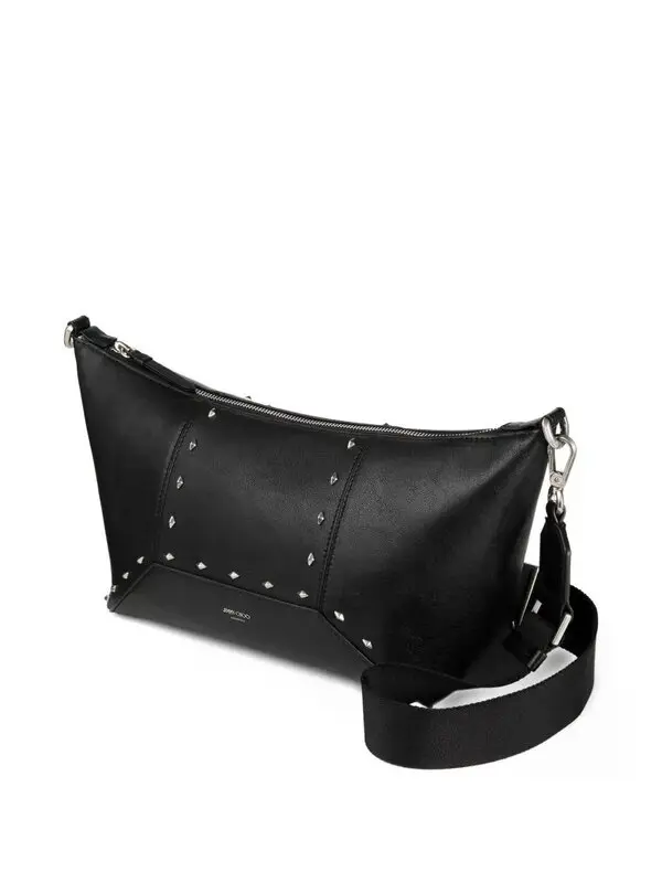 JIMMY CHOO Diamond-studded Zip Shoulder Bag