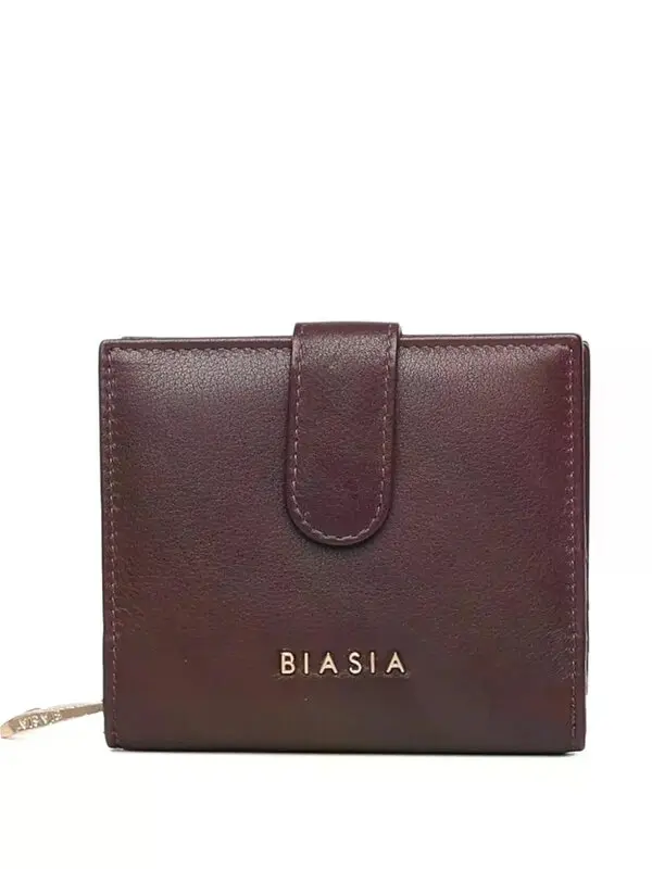 BIASIA Logo-lettering Wallet - Purple