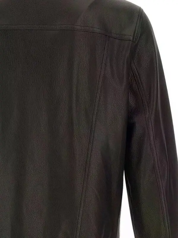 Tagliatore Leather Shirt Jacket