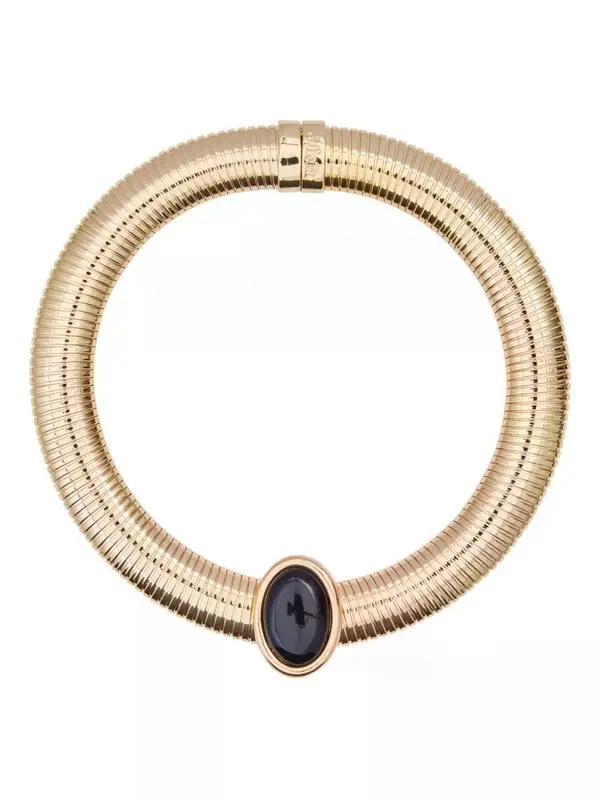 JULIETTA Opyum Oval-detail Necklace - Gold