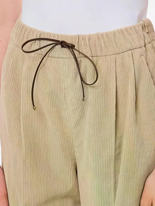 Max Mara Lerici Pleated Corduroy Trousers