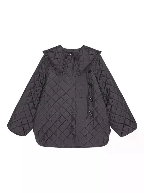 GANNI Ruffled Quilted Jacket