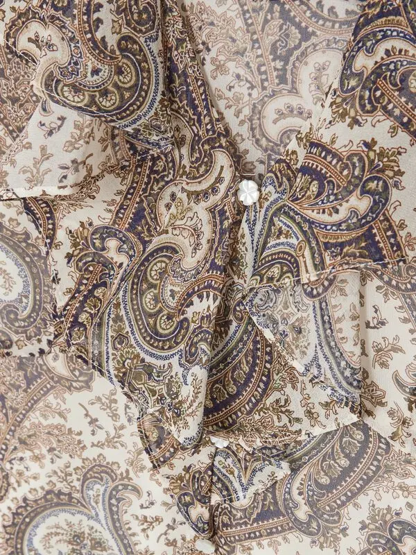 Veronica Beard Kyrie Paisley-print Silk-georgette Blouse
