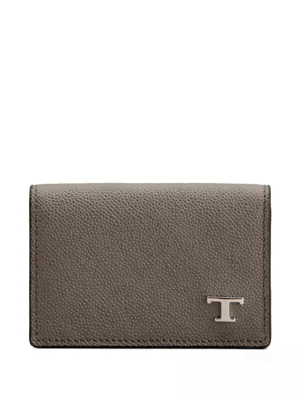 TOD'S Logo-plaque Cardholder - Grey