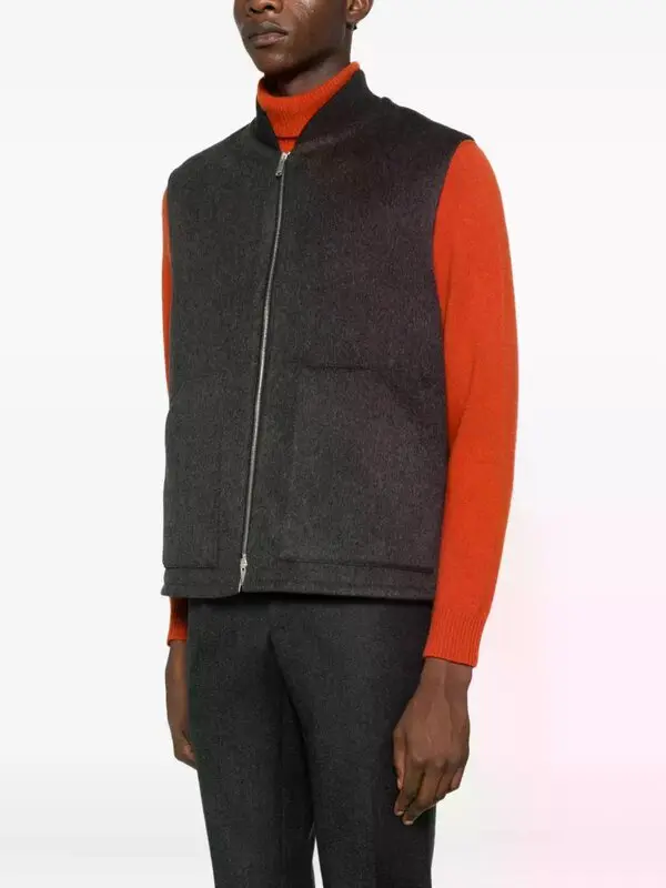 LARDINI Baseball-collar Gilet