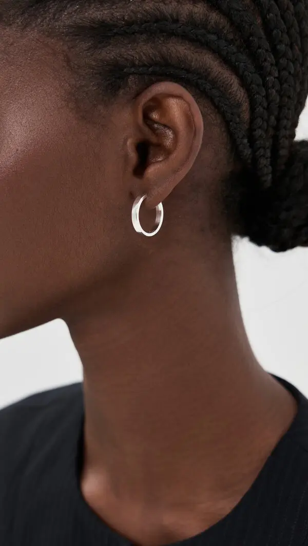Gorjana Rose Hoops - Silver