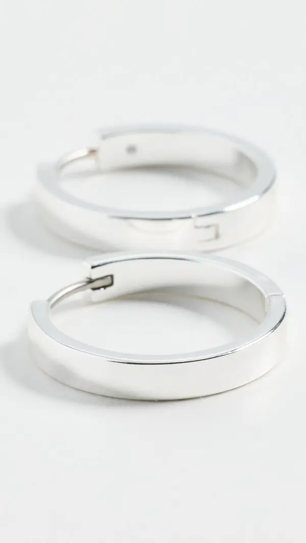 Gorjana Rose Hoops - Silver