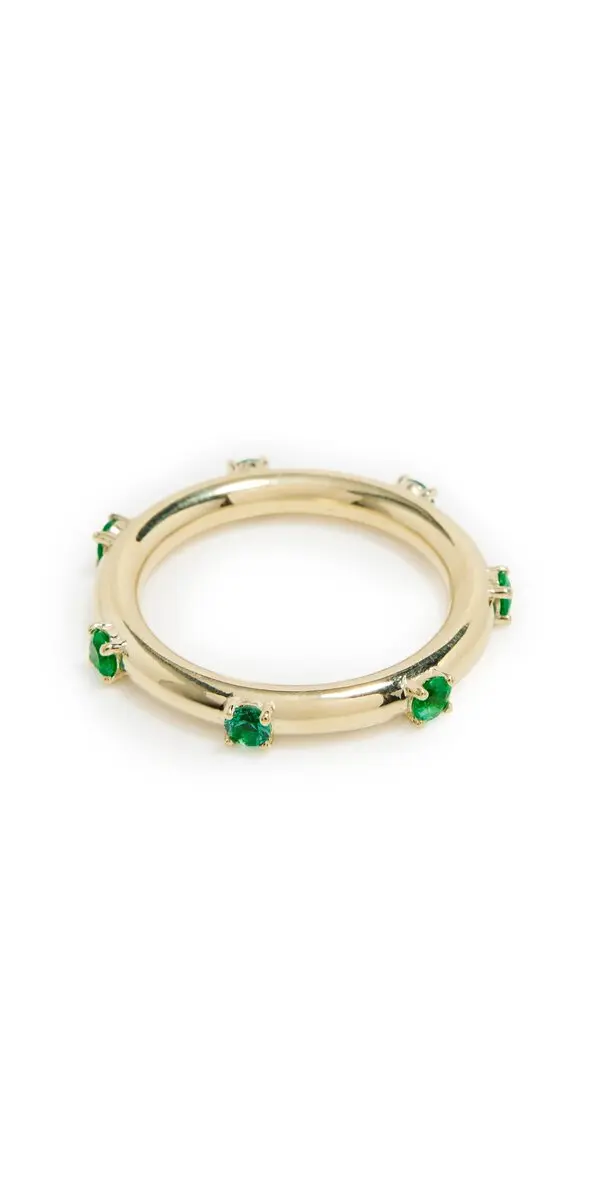 JENNA BLAKE 18k Gold Ring With Emerald
