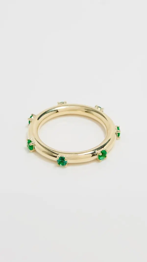 JENNA BLAKE 18k Gold Ring With Emerald