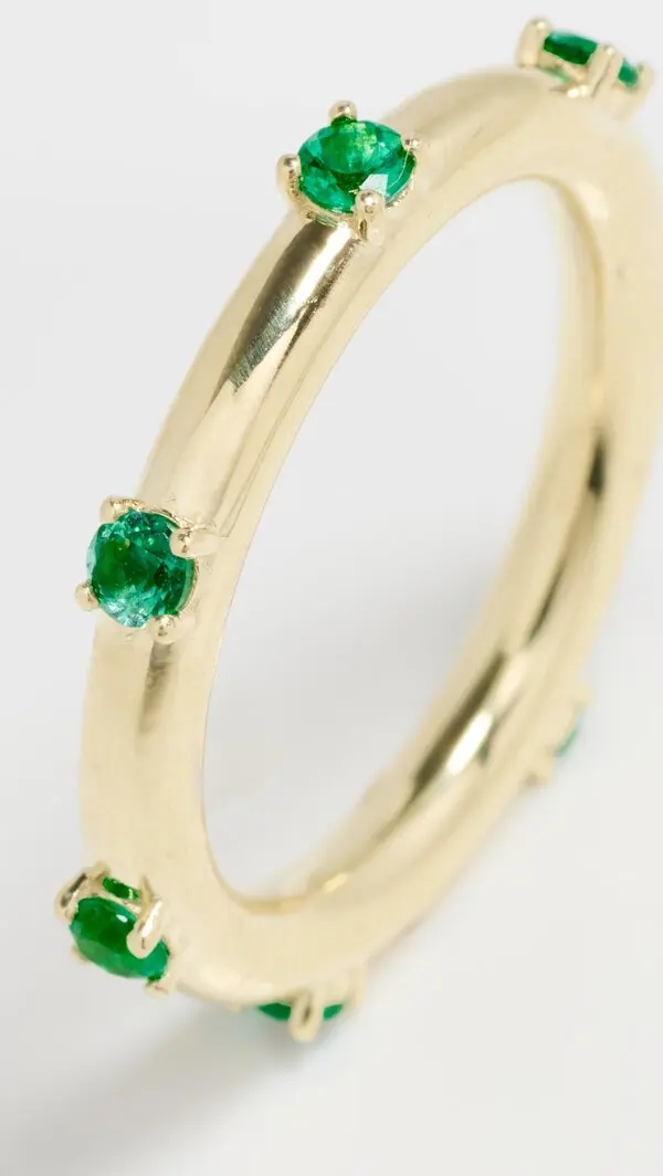 JENNA BLAKE 18k Gold Ring With Emerald