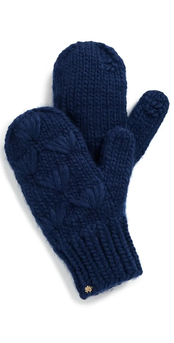 Lele Sadoughi Motley Mittens - Navy