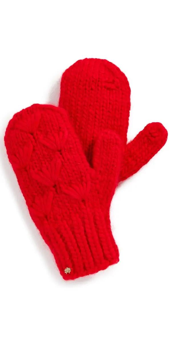 Lele Sadoughi Motley Mittens - Red