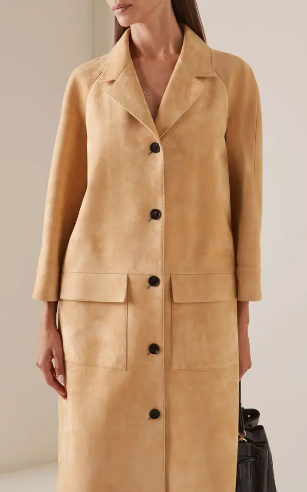 FERRAGAMO Suede Car Coat