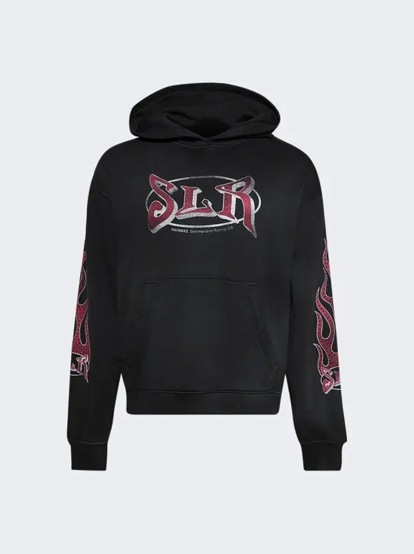 NAHMIAS Summerland Racing Crystal Hoodie - Black