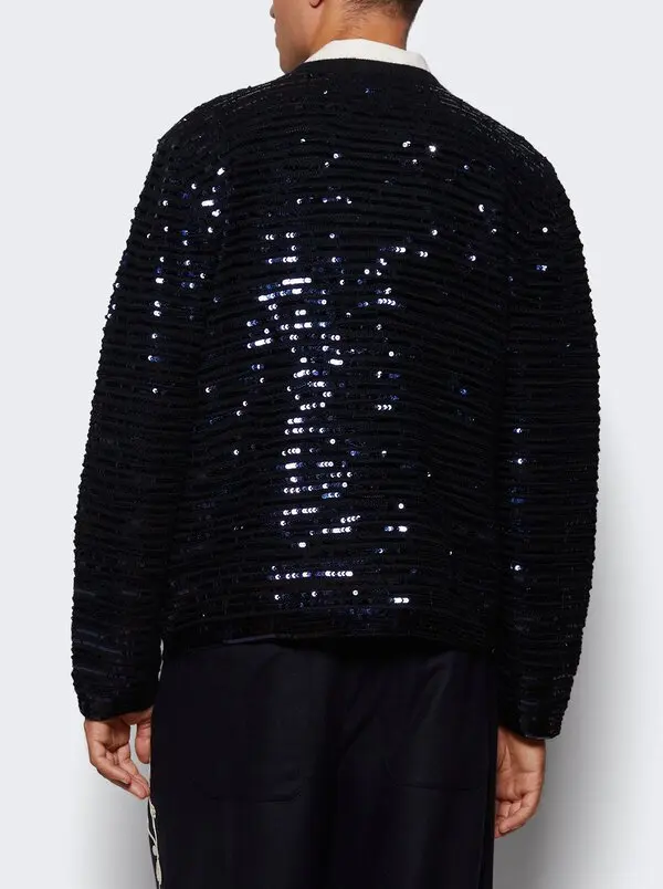 BODE Sequin Spotlight Cardigan - Black