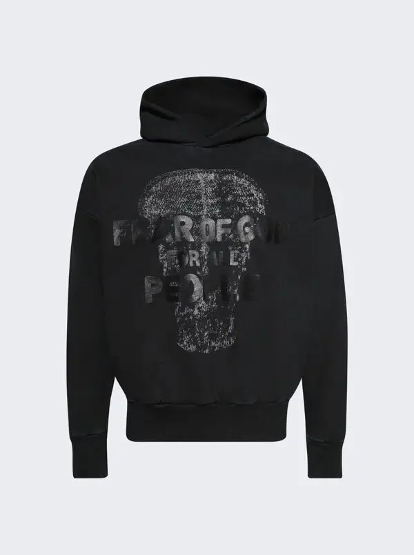 Fear Of God Le Panteres Printed Hoodie - Black