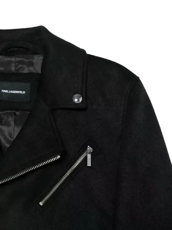 Karl Lagerfeld Zip-up Biker Jacket